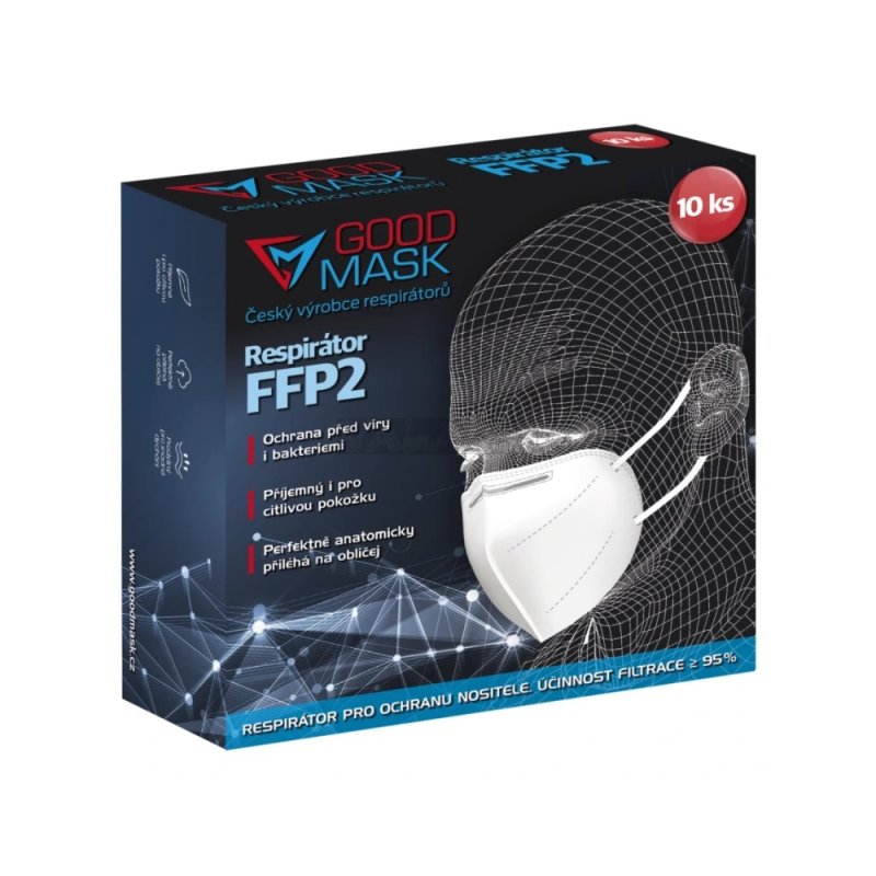 GOOD MASK Respirátor FFP2 10ks