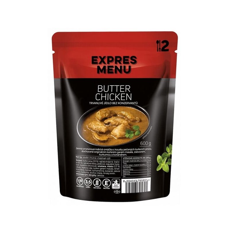 Expres menu Butter chicken 2 porcie 600g | ValachShop.sk