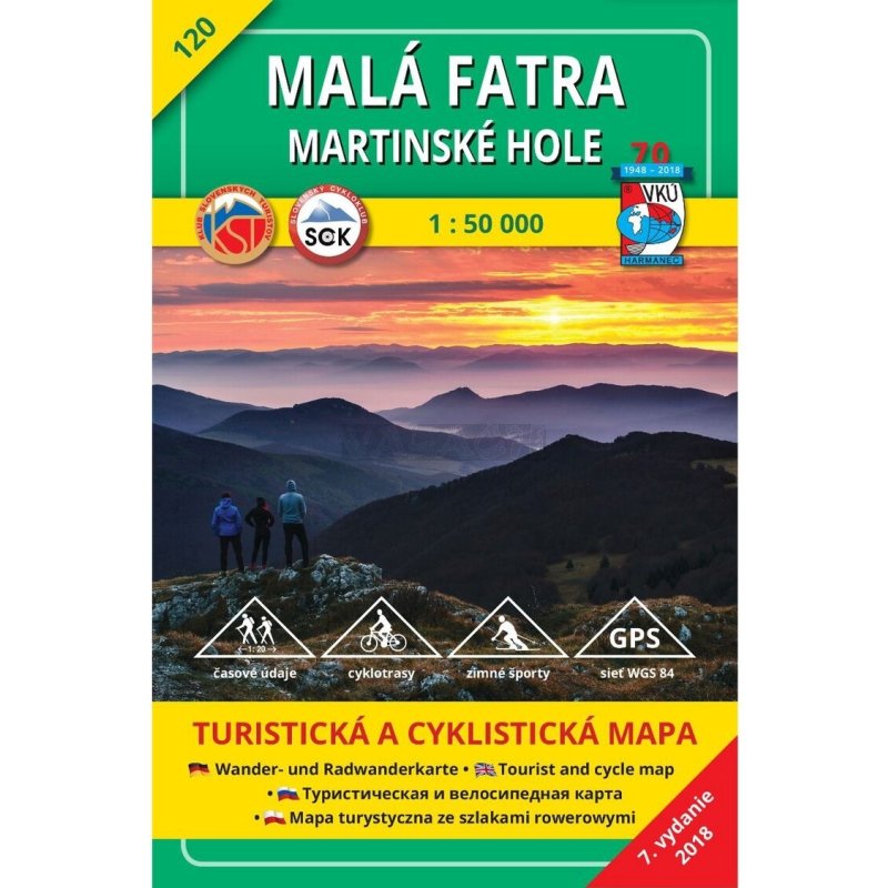 Malá Fatra - Martinské hole 120 Turistická mapa 1:50 000 | ValachShop.sk