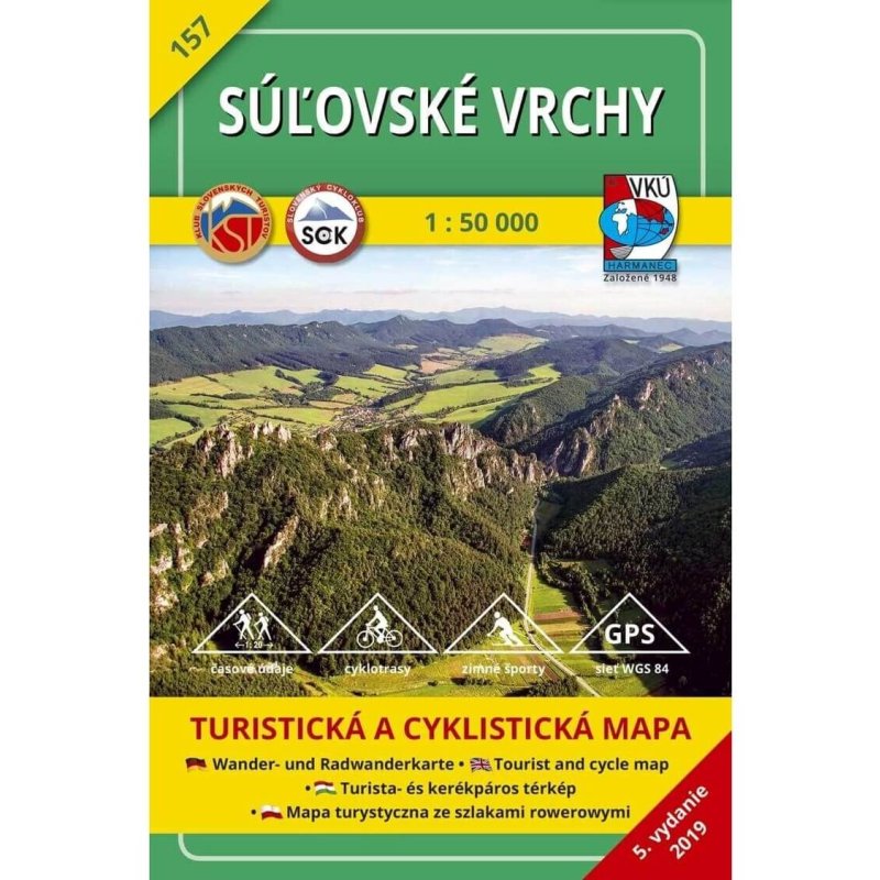 Súľovské vrchy 157 Turistická mapa 1:50 000 | ValachShop.sk