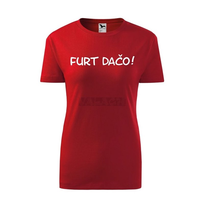 Tričko Furt dačo Dámske klasik Červené | ValachShop.sk
