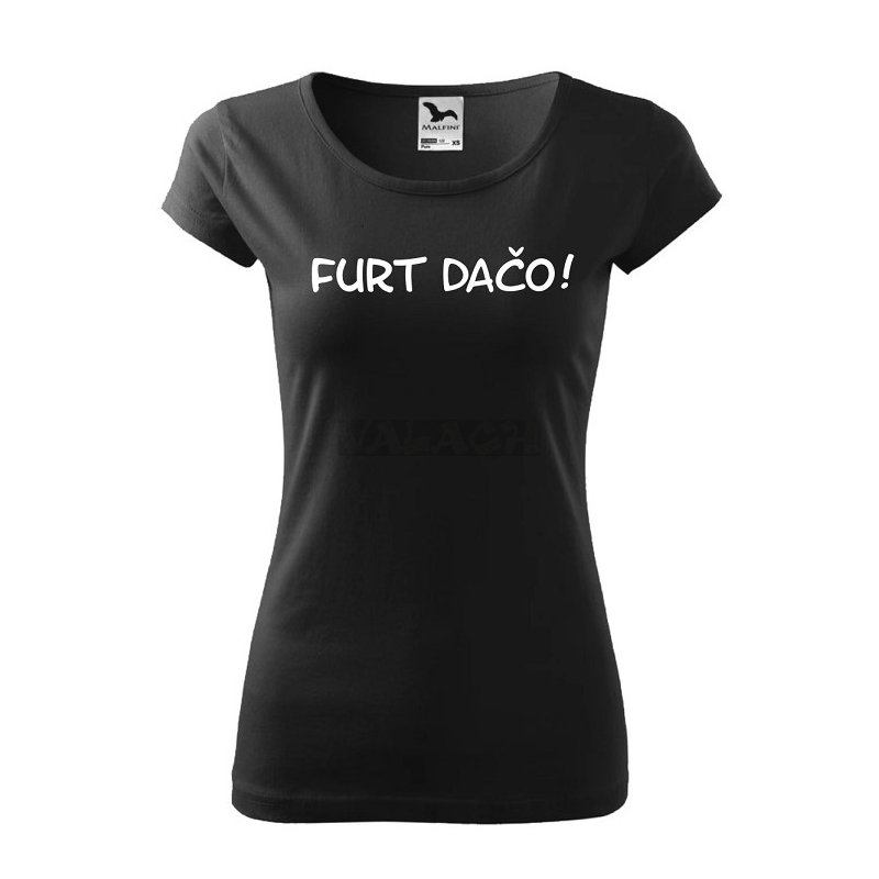 Tričko Furt dačo dámske pure Čierne | Valachshop.sk