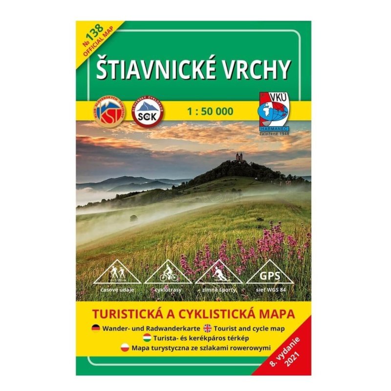 Štiavnické vrchy 138 Turistická mapa 1:50 000 | ValachShop.sk