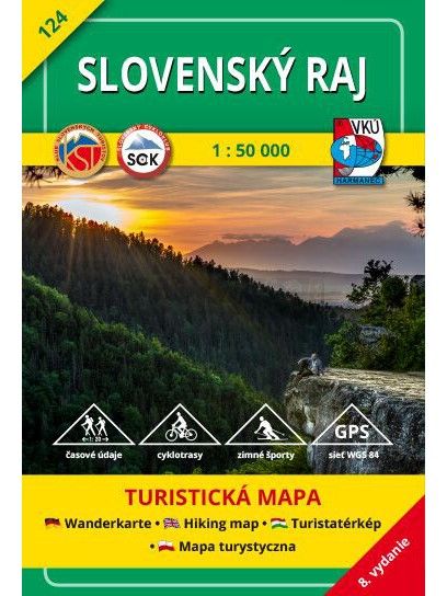 Slovenský raj 124 Turistická mapa 1:50 000 | ValachShop.sk