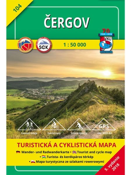 Čergov 104 Turistická mapa 1:50 000 | ValachShop.sk