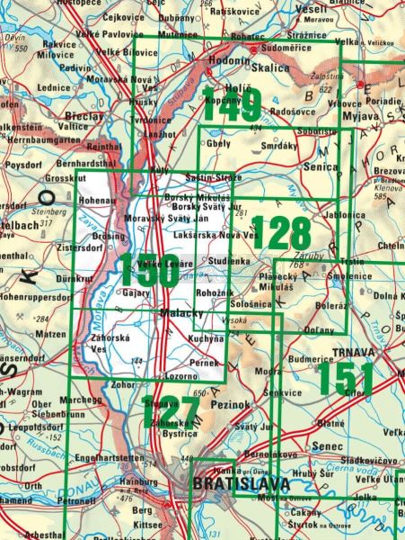 Borská nížina - Malacky 150 Turistická mapa 1:50 000 | ValachShop.sk
