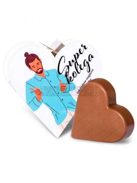 Chocolate Patrik Čokoládové srdce biele mliečne - Super kolega ...