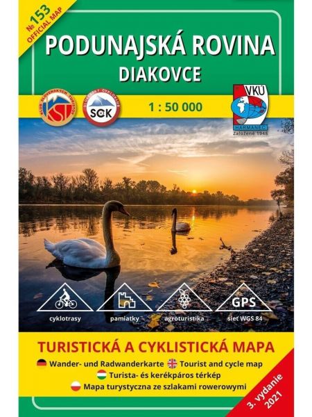 Podunajská rovina - Diakovce 153 Turistická mapa 1:50 000 | ValachShop.sk