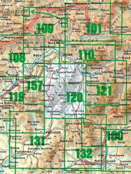 Malá Fatra - Martinské hole 120 Turistická mapa 1:50 000 | ValachShop.sk