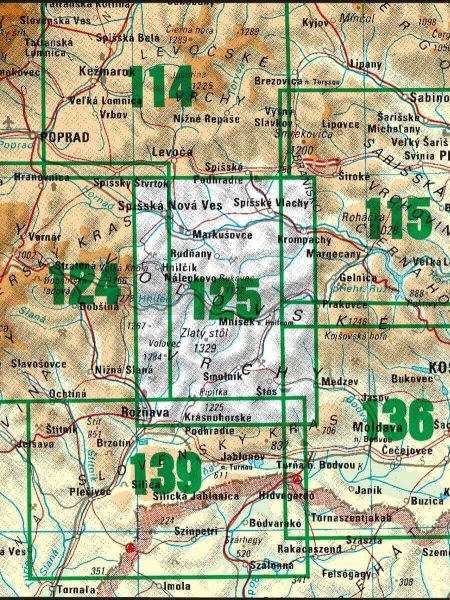 Volovské vrchy - Krompachy 125 Turistická mapa 1:50 000 | ValachShop.sk