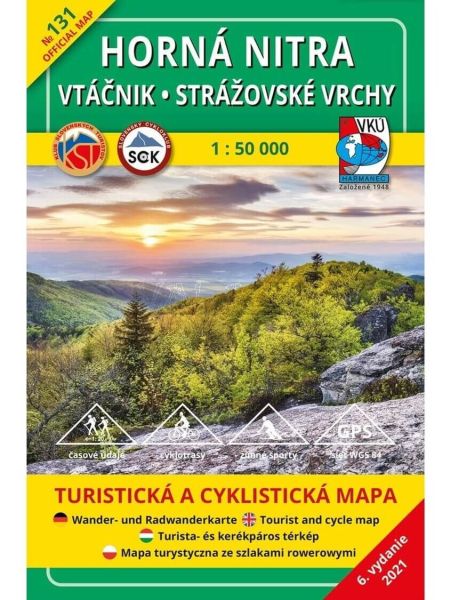 Vtáčnik - Horná Nitra 131 Turistická mapa 1:50 000 | ValachShop.sk